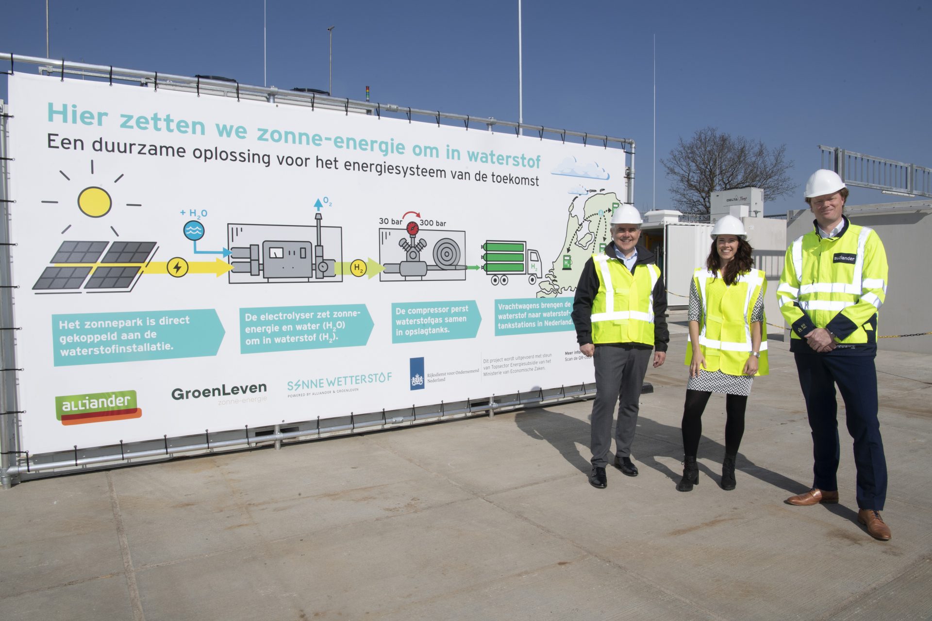 Groene waterstoffabriek SinneWetterstof | GroenLeven
